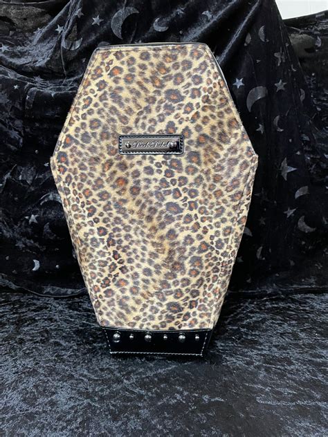 Rock Rebel Leopard Coffin Backpack All Star Halloween