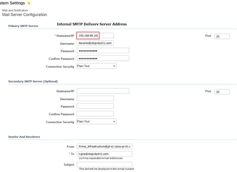 Cisco Prime Infrastructure Smtp Mail Test Issue Cisco Community