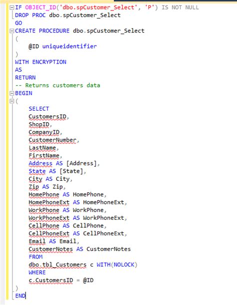 C Executing A Stored Procedure That Is Configured In A Datasets