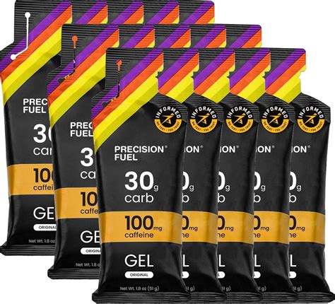 Precision Fuel Pf30 Caffeine Energy Gel Mild Flavour Running Gels For