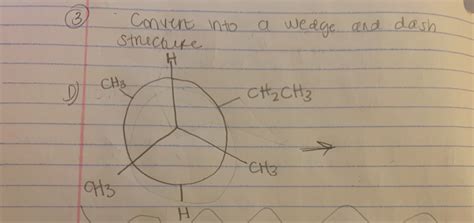 Solved Convert Into Strechure A Wedge And Dash CH CH Tets Chegg Com