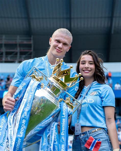 Erling Haaland With His Girlfriend Football Girlfriend Soccer