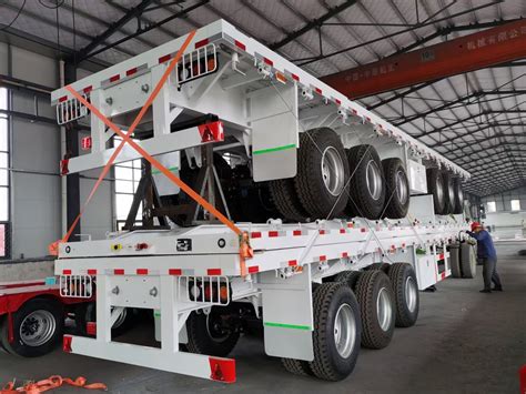 Flatbed Semi Trailer From China Manufacturer Shandong Luen Automobile