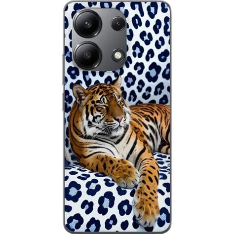 Xiaomi Redmi Note 13 4g Gennemsigtig Cover Tiger Chill Mønster Med En