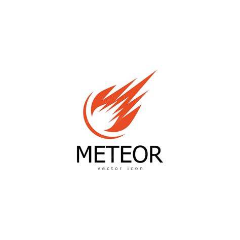Premium Vector Meteor Logo Vector Template Design