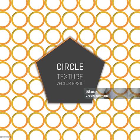 Orange Circle Pattern Background Stock Illustration Download Image