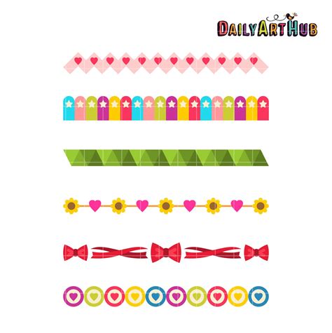 Fun Borders Clip Art Set Daily Art Hub Graphics Alphabets And Svg