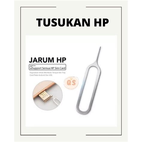 Jual Sim Tray Ejectore Hp Tusukan Hp Sim Card Shopee Indonesia