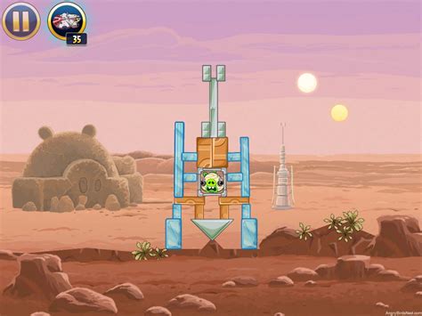 Angry Birds Star Wars Tatooine Level 1 1 Walkthrough Angrybirdsnest