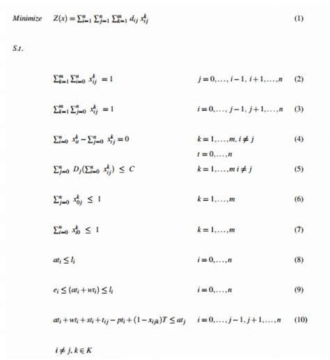 Vrptw Stated As A Single Objective Optimization Problem Download