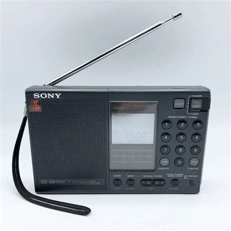Sony Icf Sw7600 Amfm Shortwave World Band Receiver Radio Synthesized