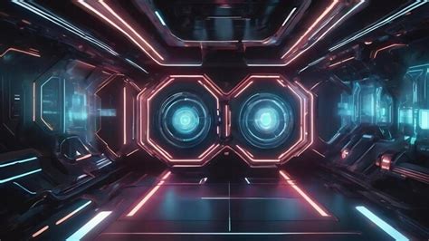 Premium Ai Image Futuristic Abstract Hudset Of Sci Fi Modern User Interface 3d Rendering