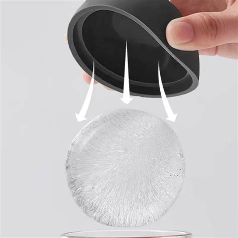 얼음 공 모양 성형기 위스키 얼음 성형기 실리콘 구형 얼음 성형기 둥근 얼음큐브 성형기 위스키와 칵테일용 얼 Temu Republic Of Korea