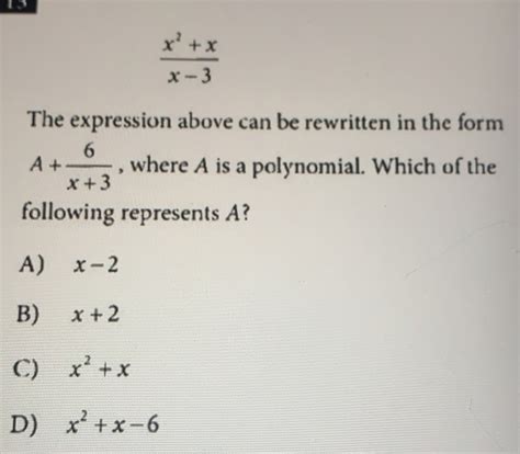 Solved X 2 X X 3 The Expression Above Can Be Rewritten In The Form
