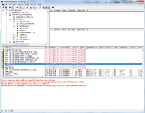 C Reading An Image Exits With Error Code Some Dll Not Found Stack Overflow