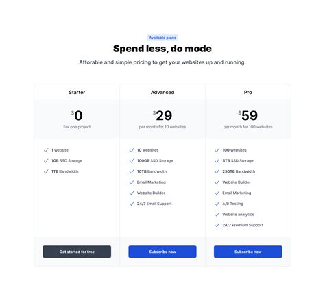 Tailwind Css Pricing Sections Tailkit