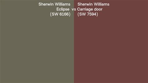 Sherwin Williams Eclipse Vs Carriage Door Side By Side Comparison