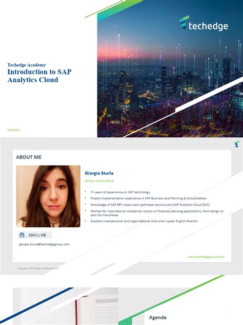 Techedge Academy Introduction To Sap Analytics Cloud V8 Pdf