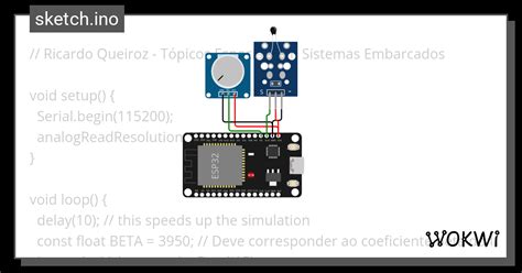 NTC Wokwi ESP STM Arduino Simulator