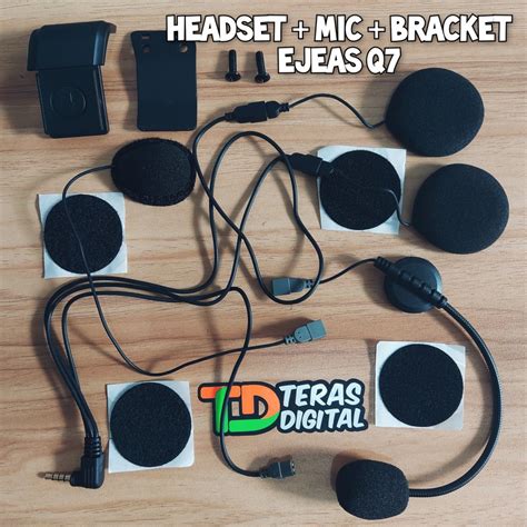 Jual Part Clampkit Intercom Ejeas Q7 Headset Mic Bracket Intercom Helm