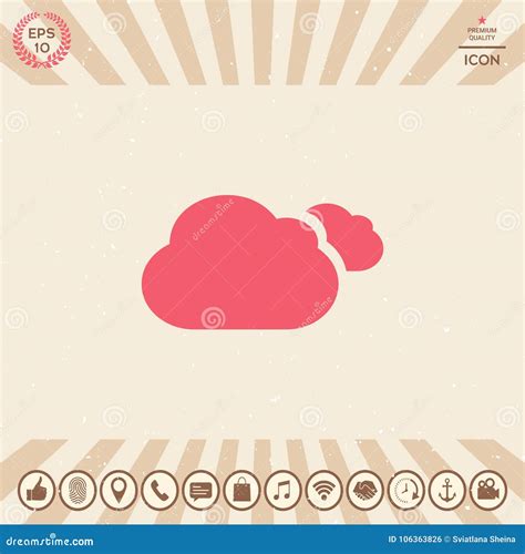 Clouds Symbol Icon Stock Vector Illustration Of Element 106363826