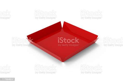 패스트 푸드를위한 빈 일회용 사각형 종이 접시 고립 된 흰색 배경에 템플릿을 조롱 3d 그림 0명에 대한 스톡 사진 및 기타