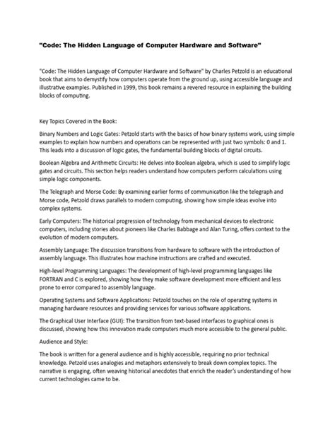 Code The Hidden Language Of Computer Semi Final Coverage Download