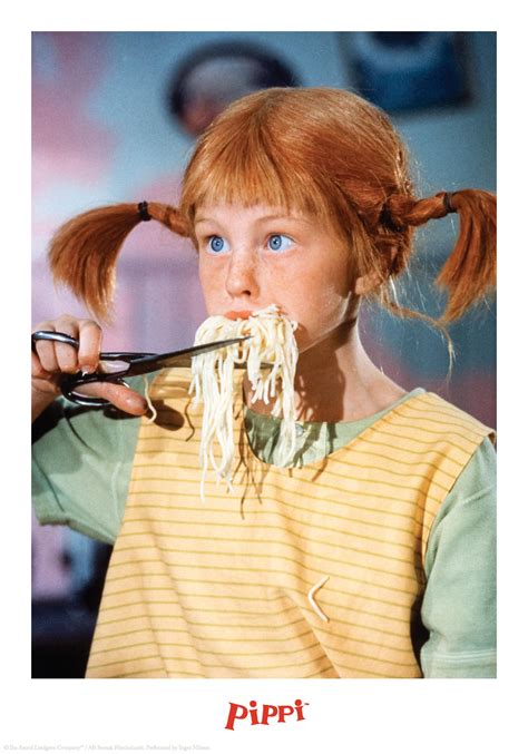 Pippi Langkous Eet Spaghetti Poster Meisjeskamer Poster Store Nl