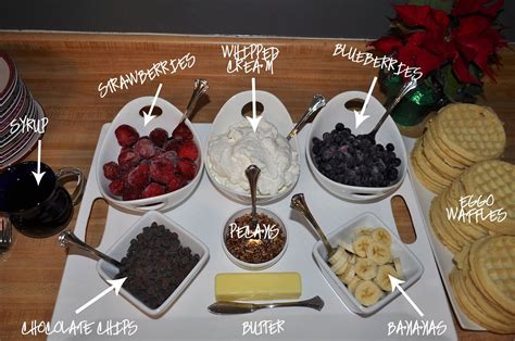 Easy Breakfast Waffle Bar Eggoyourway Waffle Bar Waffles