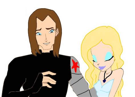 Aurora Winx And Bucky Barnes Love By Carolinivieirapires On Deviantart