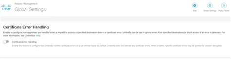 Certificate Error Handling Now Available In Umbrella Cisco Community