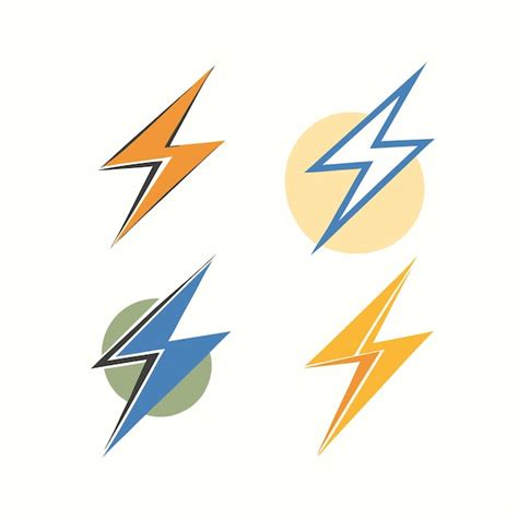 Premium Vector Lightning Initial Power Bolt On A Isolated White