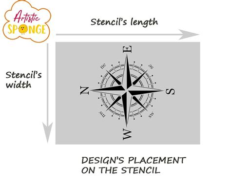 Simple Compass Stencil