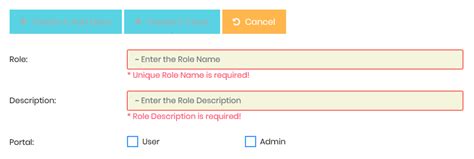 Settings Role Configurations