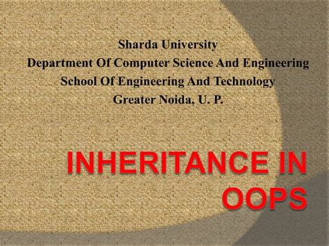 Inheritance In Oops Pptx Programming Languages Computing