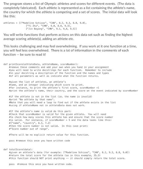 Solved Use Python Pleasethe Program Stores A List Of
