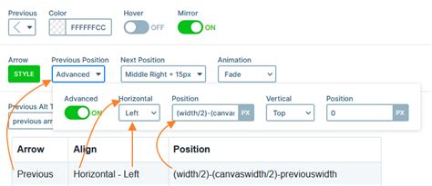 control variables smart slider documentation