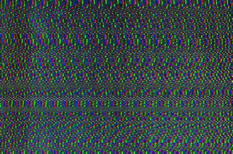 Pantalla Distorsionada Error De Señal Patrón De Píxeles De Punto Rosa