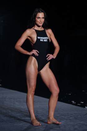 Miami Beach Florida July 07 Mary Holland Nader Walks The Runway