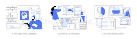 Ai Tools In Architecture And Design Abstract Concept Vector Illustrations Stock Illustration