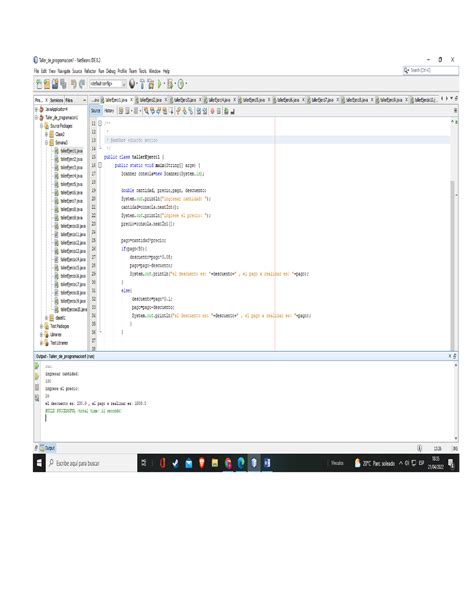 Ejercicios Taller De Programacion Lll Taller De Programacion Utp