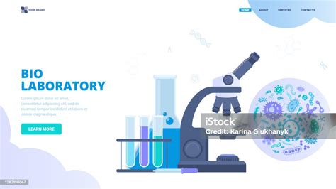 Laboratorium Bio Penelitian Mikrobiologi Konsep Vektor Pengujian