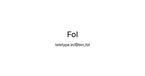 Fol — Teletype