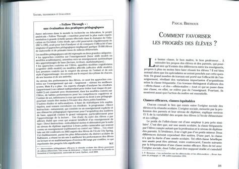 Pdf Comment Favoriser Les Progrès Des élèves