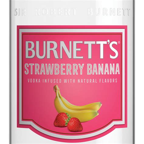 Burnetts Strawberry Banana Vodka Heaven Hill Core Brands