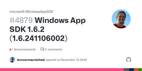 Windows App Sdk 1 6 2 1 6 241106002 · Microsoft Windowsappsdk