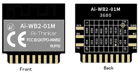 Ai Thinker Ai Wb2 01m Wifi Bt Module Mounting Type Horizontal At