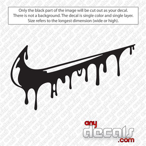 Nike Drip Logo Decal Sticker