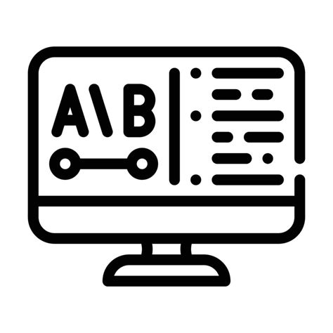 Review On Computer Screen Line Icon Vector Illustration 17324041 Vector