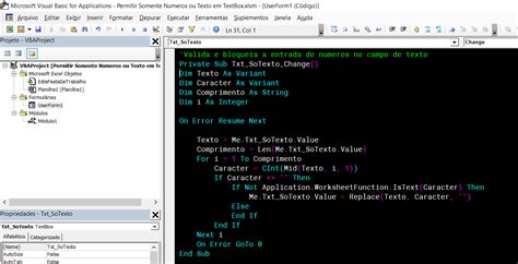 Restringir A Entrada De Texto Ou Números No Textbox Excel Smart